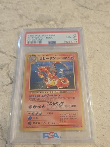 Charizard 006 Holo Pokemon CD Promo 1999 Vintage Japanese PSA 10 Gem ...