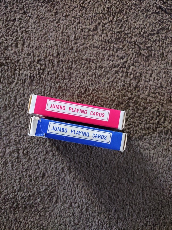 Early 1980s Walgreens Stud Jumbo Index Playing Cards, Red/Blue Box ...