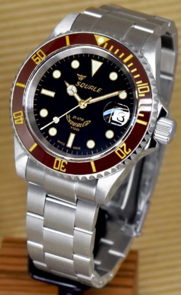 Squale Y1545 20 Atmos Root Beer Ceramic Watch Swiss Made Mk3 for sale ...