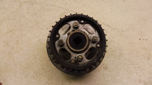 1974 honda cb200t twin H1100-1~ rear wheel hub w sprocket brake plate ...