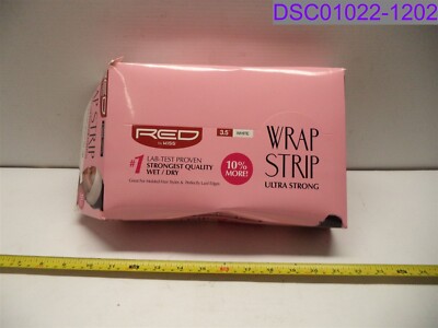Qty = 18 Boxes: Red by Kiss Wrap Strip Ultra Strong White 3.5" P/N ...