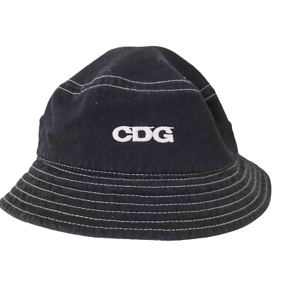 CDG Logo Bucket hat SZ-K606 100% cotton size L/XL color black fashion ...