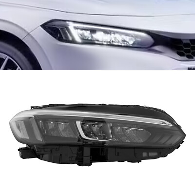 For 2022 2023 2024 Honda Civic LED Headlight Assembly Right Side 33100 ...