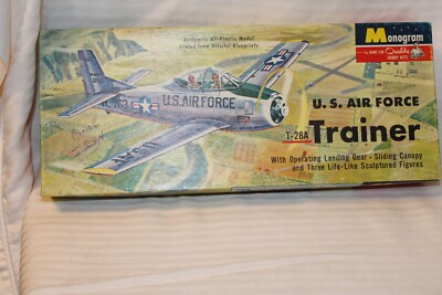 1/48 Scale Monogram, T-28A Trainer Airplane Model Kit, #PA28-98 Open ...