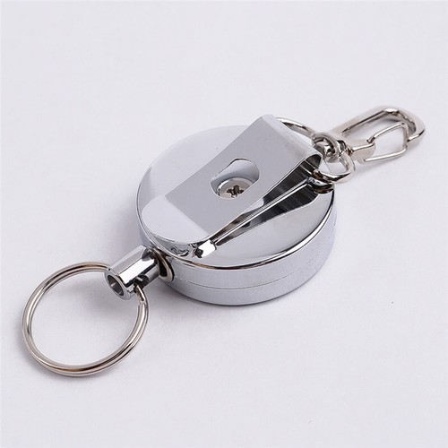 Resilience Steel Wire Elastic Keychain Recoil Sporty Alarm Key Rings ...