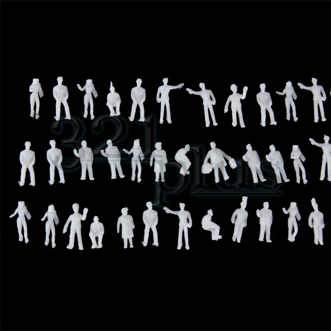 100 pcs. Z Scale People 1:220 Scale Plastic Figures Plastic Z Gauge ...
