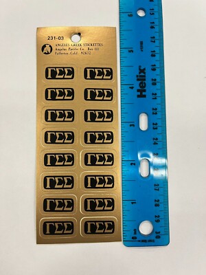 Gamma Sigma SIgma Set of 16 Stickers Outside Window/Opaque Surface ...