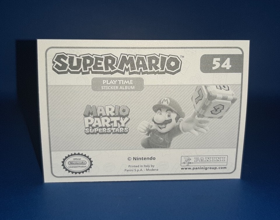 Super Mario Playtime Aufkleber Abzehbilder Red Frame Sticker 54 Rahmen ...