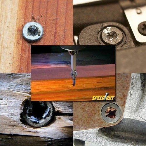 Ontel Speed Out 4-PC TITANIUM DAMAGED SCREW EXTRACTOR Works with Any ...