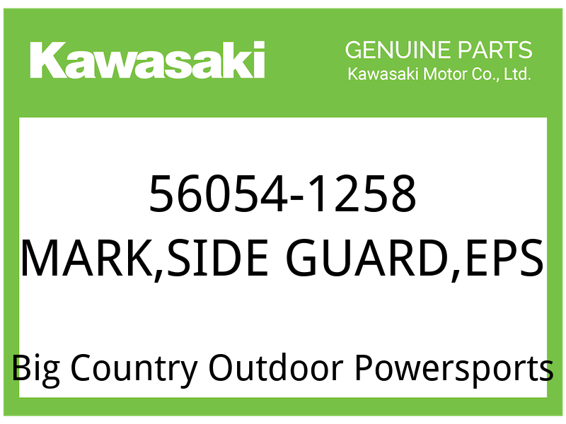 Kawasaki OEM Part 56054-1258 for sale online | eBay