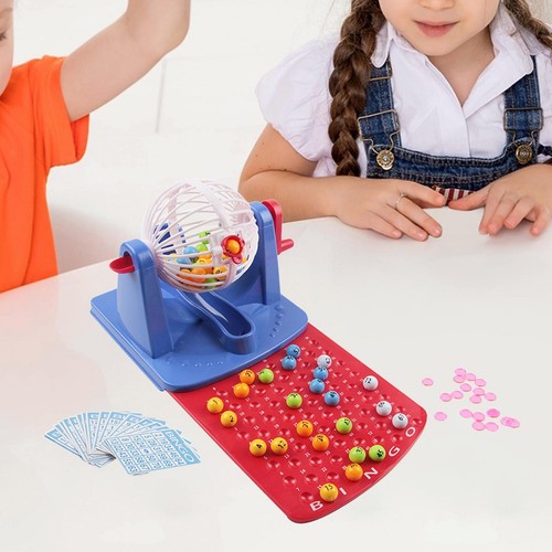 Classic Family Bingo Lotto Game Bingo Chips Reusable Vintage ...