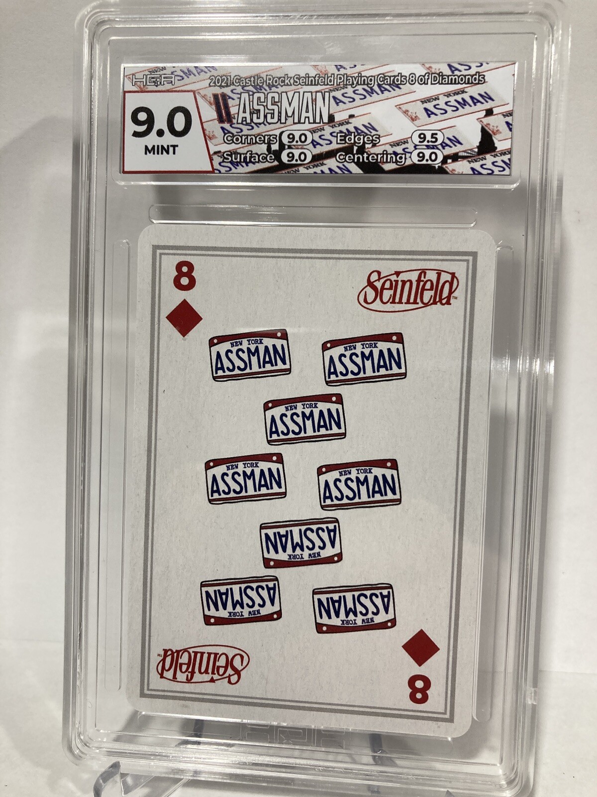 Seinfeld Assman Trading Card 2021 Castle Rock 8 Diamonds HGA 9 Slab ...