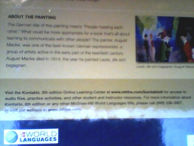 Kontakte : A Communicative Approach by Tracy D. Terrell, Tschirner and ...