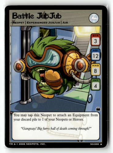 Neopets TCG - Battle JubJub 53/200 - RARE - Travels in Neopia 2006 | eBay