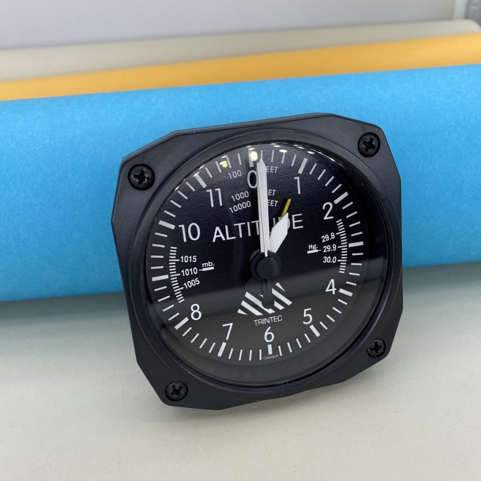 Aviation Desk Clock, Alarm Clock,Trintec, Desk Model Clock Aviator | eBay