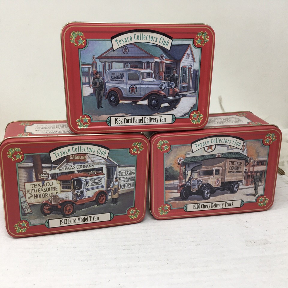 Texaco Collectors Club 1913 1930 1932 Ford Chevy Model T Van Truck Die ...