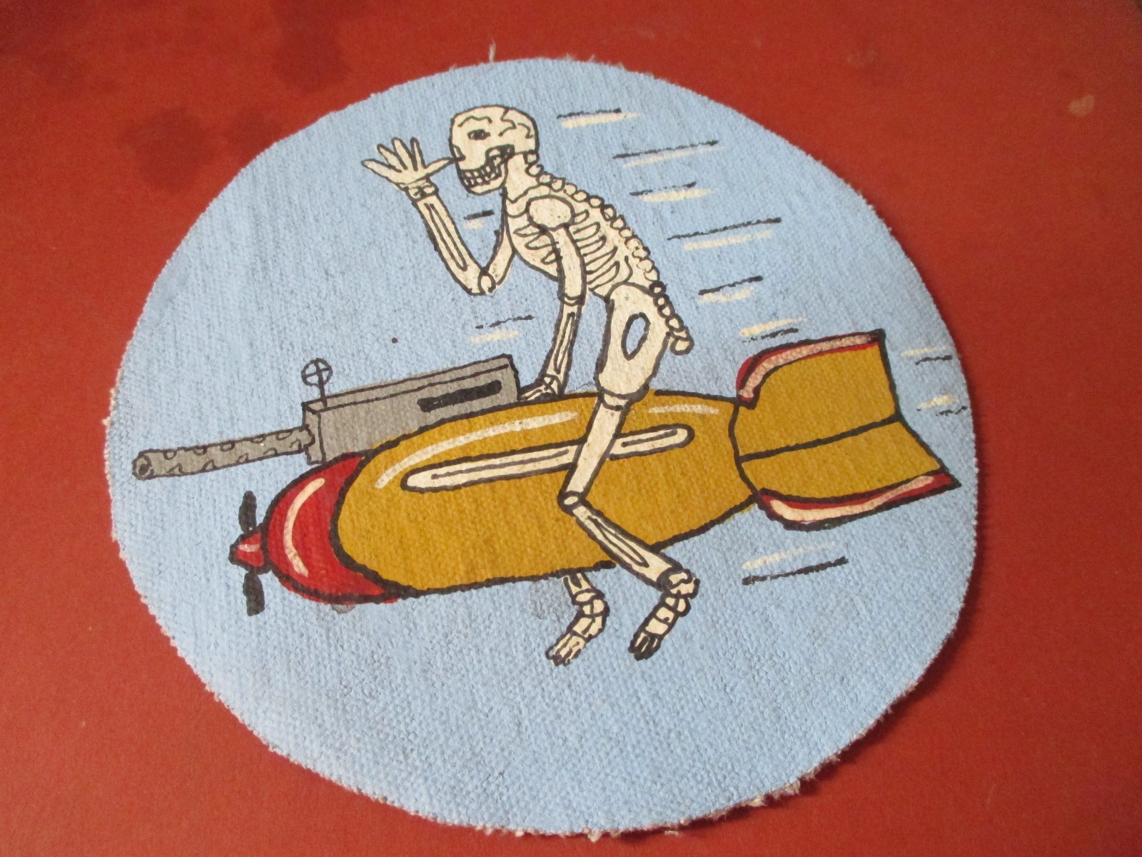 WWII USAAF SKELETON / BOMB 386 TH BOMB SQDN 312 BG 5 TH AAF FLIGHT ...