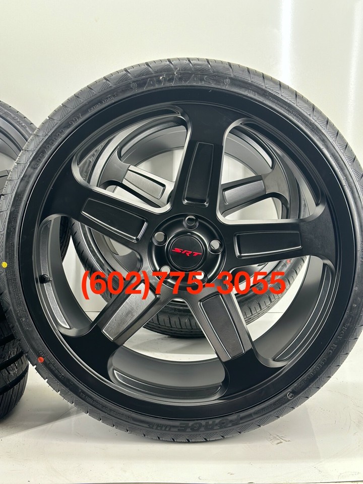 22" 4 DODGE CHARGER CHALLENGER SRT HELLCAT W BODY DEMON WHEELS RIMS ...