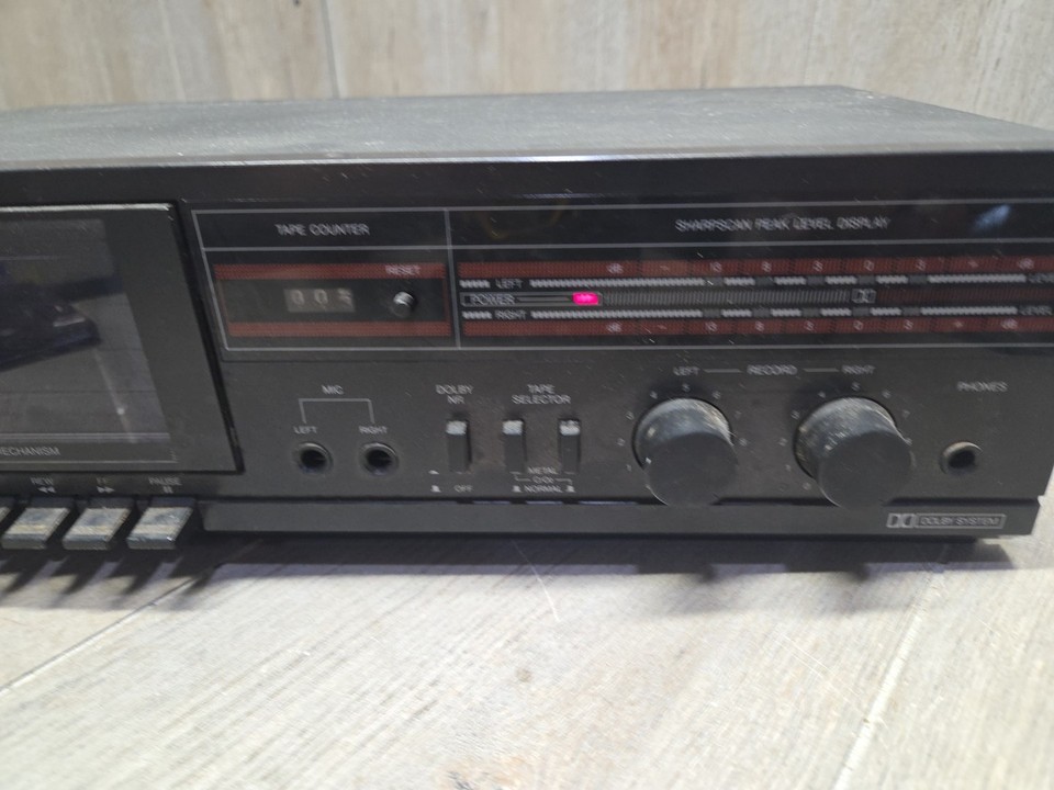 Vintage Sharp Stereo Cassette Deck Model RT-115 RT115 | eBay