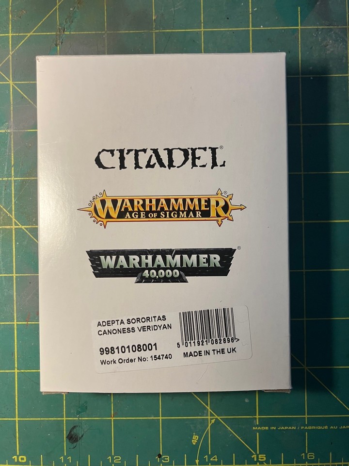 Games Workshop Warhammer 40k Adeptus Sororitas Canoness Veridyan OOP ...