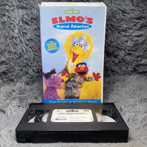 Sesame Street Elmo's Musical Adventure Peter and the Wolf VHS 2001 ...