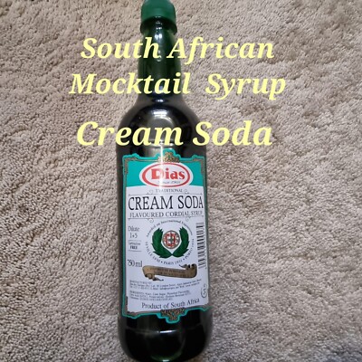 South African Mocktail Syrup Cream Soda 750ml | eBay UK