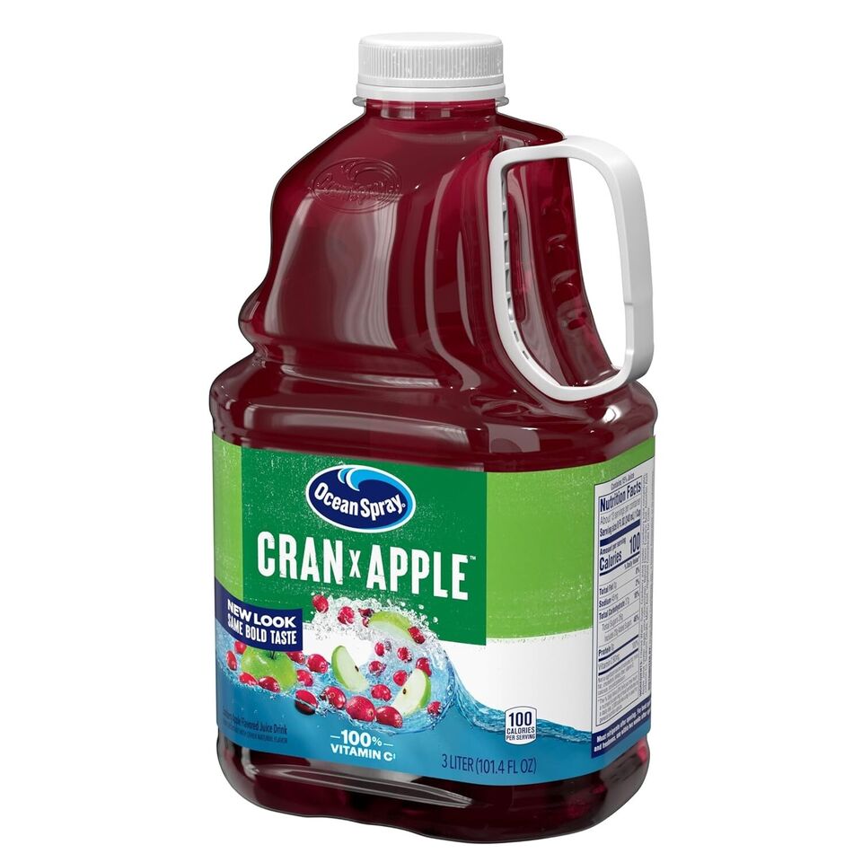 Ocean Spray Cran-Apple Cranberry Apple Juice Drink, 101.4 Fl Oz Bottle ...