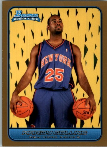 2006-07 Bowman Draft Picks & Stars - Gold #128 Mardy Collins /50 (RC ...