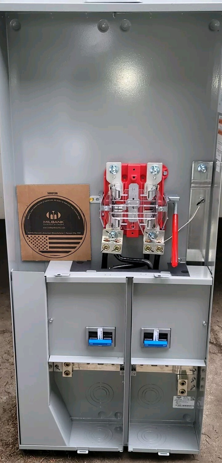 400 / 320 amp meter main disconnect panel Combo Lever Bypass dual 200 ...