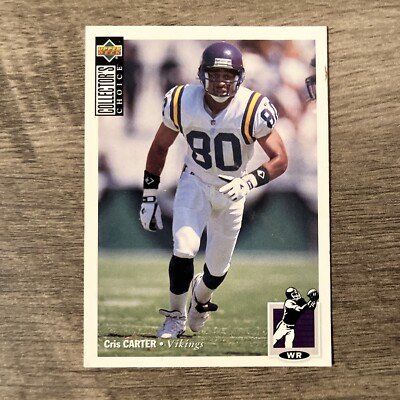 1994 Upper Deck Collector's Choice Cris Carter Card #338 HOF NFL Mint ...