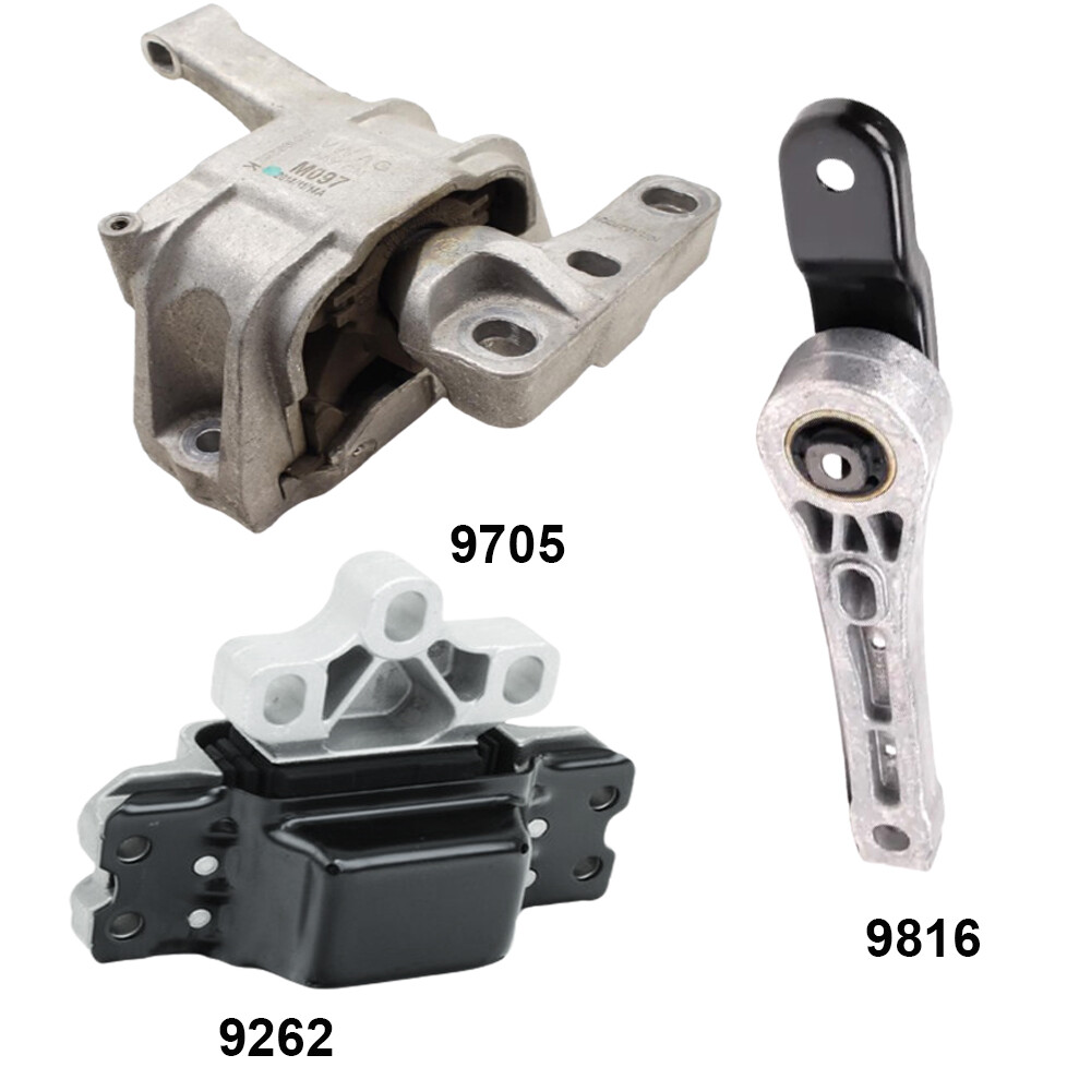 Engine Mounts & Transmission Mount 3PCS For Audi Q3 Quattro 18-15 L4-2 ...