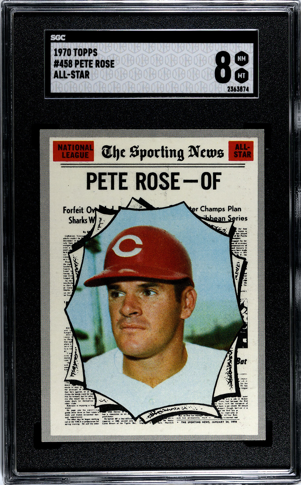 1970 TOPPS #458 PETE ROSE ALL-STAR SGC 8 2363874 | eBay