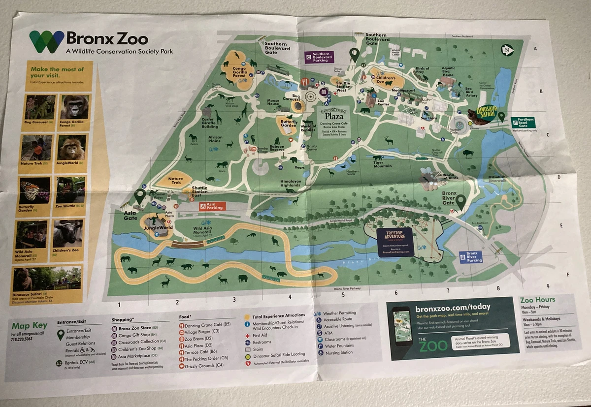 Bronx Zoo Map