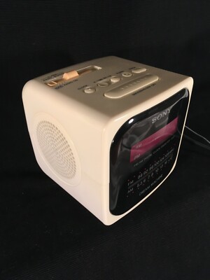 SONY Vintage Dream Machine Cube Clock Radio VIDEO ICF-C121 | eBay