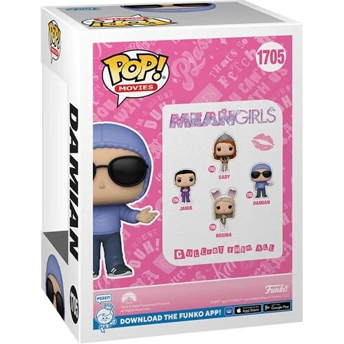 Funko POP! Mean Girls 20th Anniversary Damian Figure #1705 + Protector ...