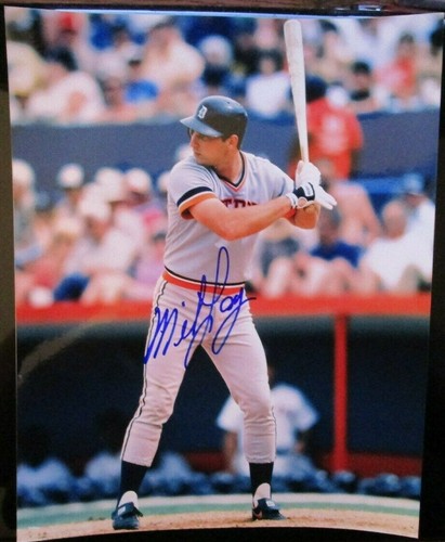 MIKE LAGA SIGNED DETROIT TIGERS 8x10 PHOTO w/ COA | eBay