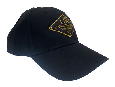 Lima Locomotive Works Embroidered Railroad Cap Hat #40-7817V | eBay