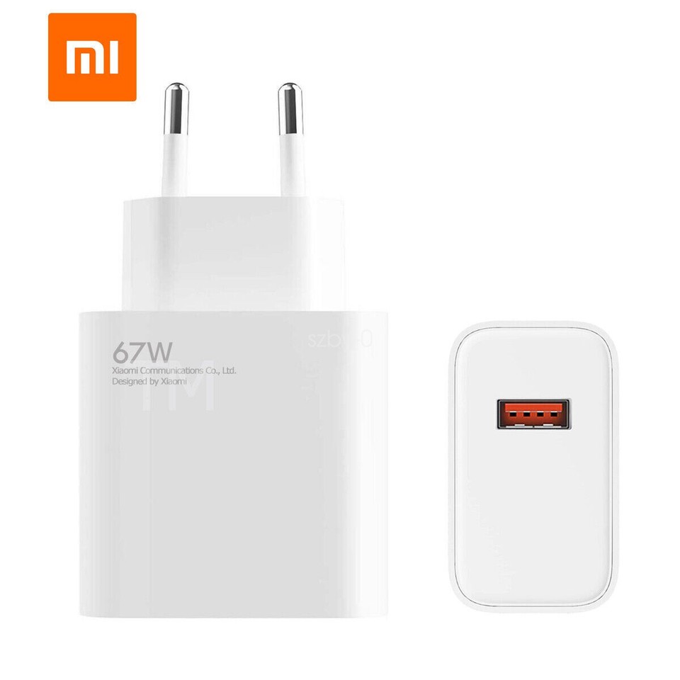 Original Xiaomi 67W Fast Wall Charger Adapter USB-C Cable Mi 11/12/13 ...