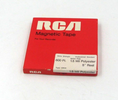 RCA Magnetic Tape 600 Ft. - 5" Reel 1.4 mil | eBay