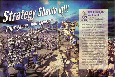 Myth 2 Soulblighter PC II Original 1999 Ad Authentic Bungie Video Game ...