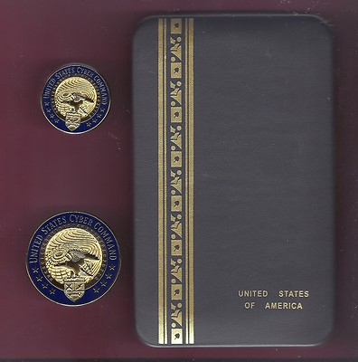 US United States Cyber Command Staff Badge set of badges showing Eagle ...