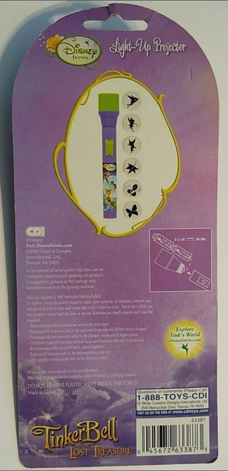 Disney Fairies - Light Up Projector - Tinkerbell And The Lost Treasure ...