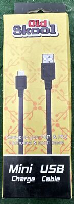 Old Skool Mini USB Cable Type a to Mini B Charger Cable Cord PS3 PSP ...