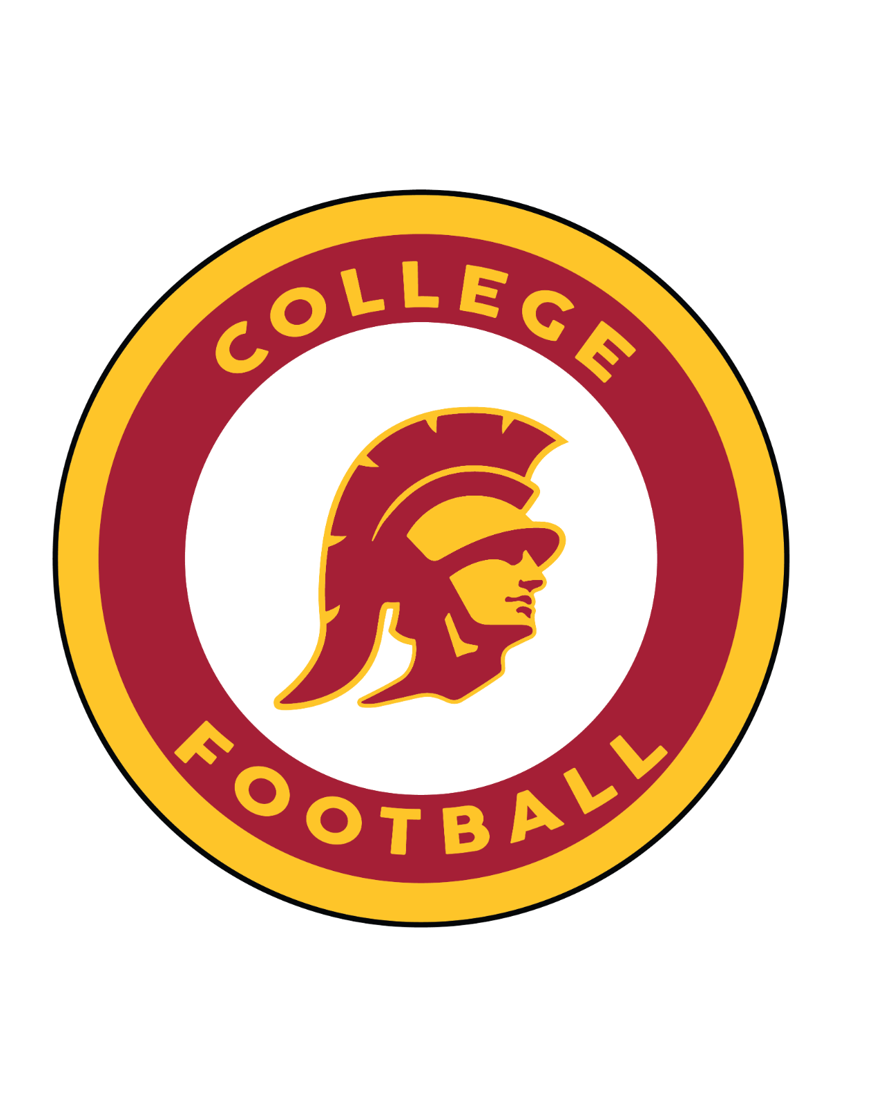 USC Vinyl Sticker/Decal -NCAA -College Football - Trojans | eBay