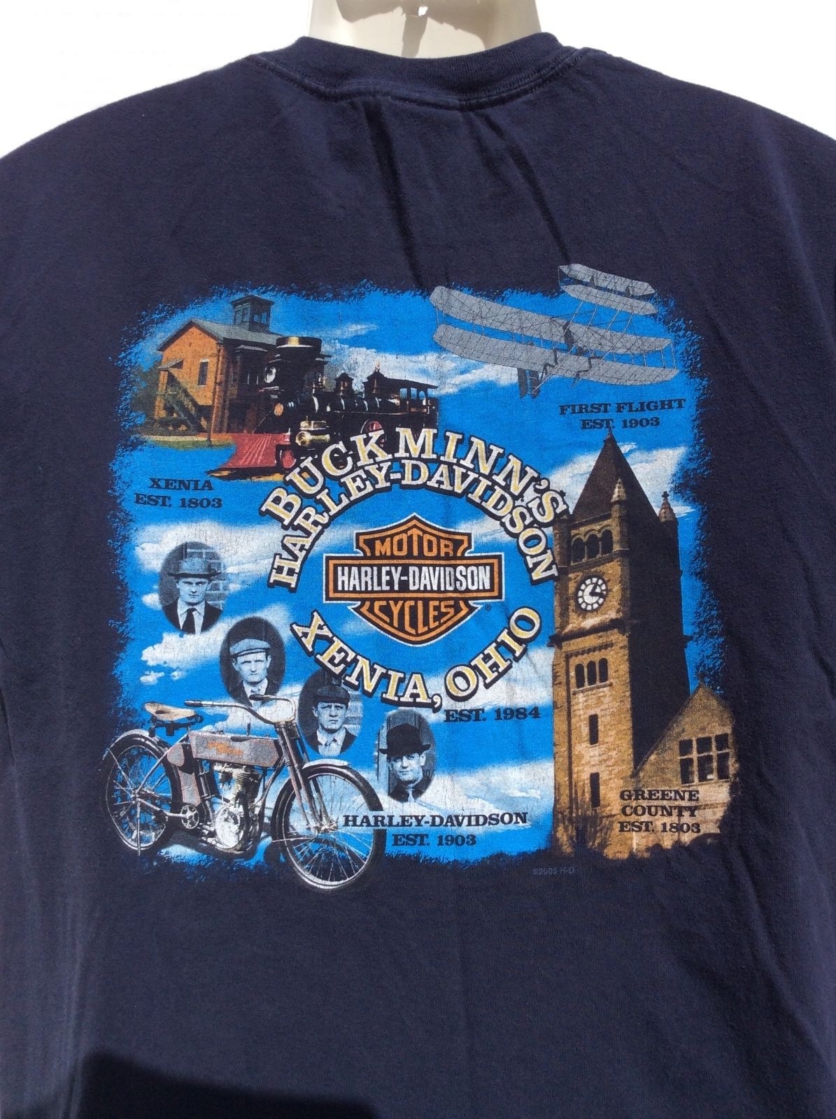 Buckminn's Harley Davidson of Xenia Ohio UNITED WE RIDE 2 sided t shirt ...