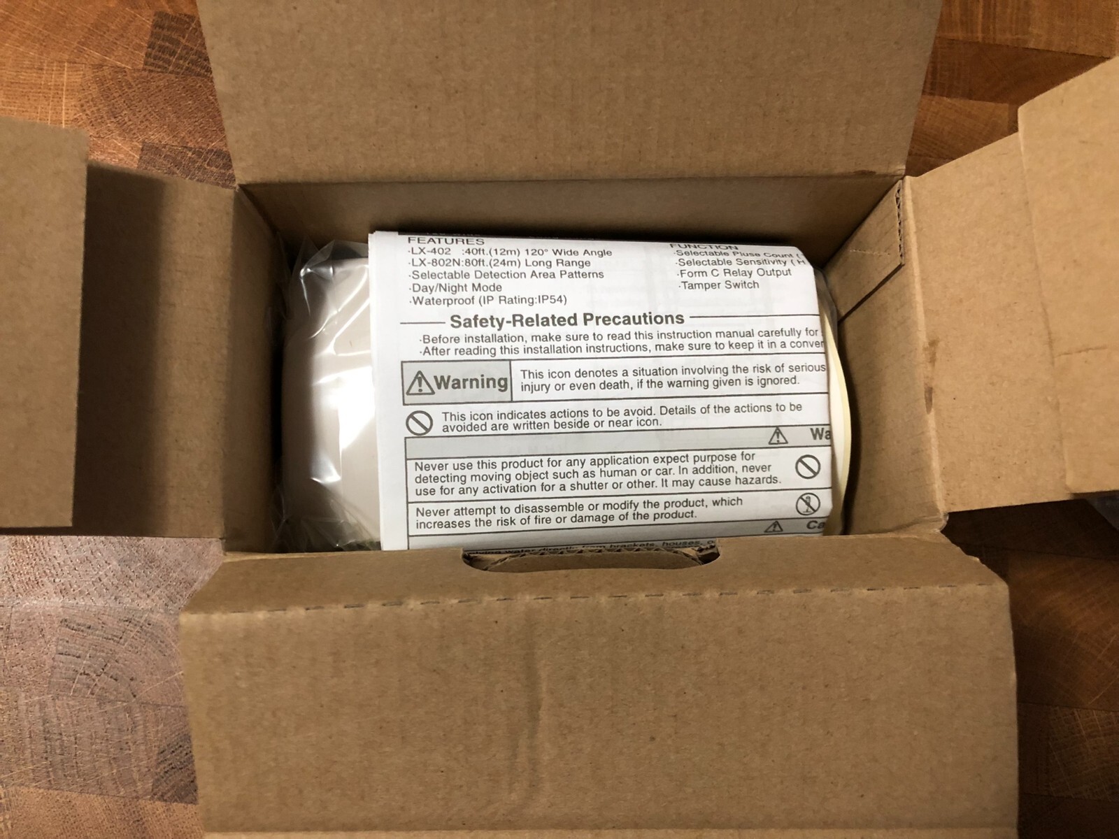 Optex LX-402 Outdoor Passive Infrared Detector for sale online | eBay