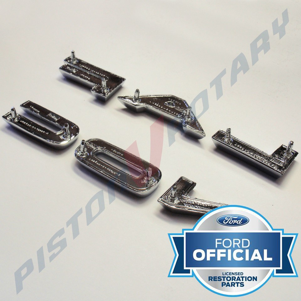 FALCON Boot Badge Letter Set ,Chrome, New, for FORD XR XT Falcon 351 GT ...
