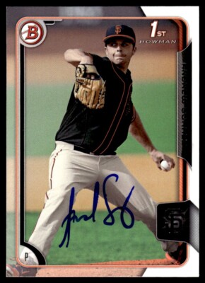 2015 Bowman Andrew Suarez Auto San Francisco Giants #170 1st Card ...