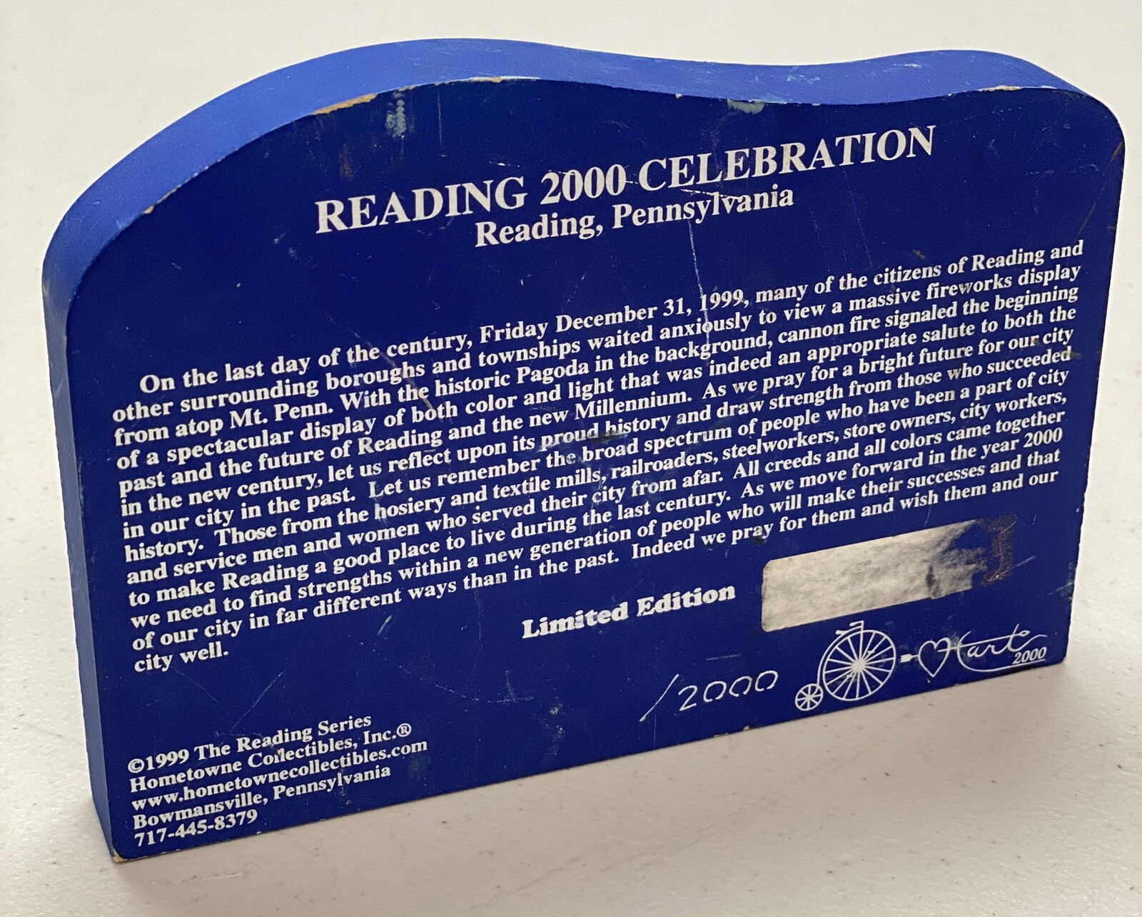Hometowne Collectible Inc- Reading 2000 Celebration- Reading ...