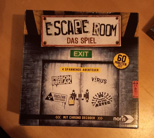 Escape Room Das Spiel EXIT Noris 4 Abenteuer (1 neu ) Chrono Decoder ...
